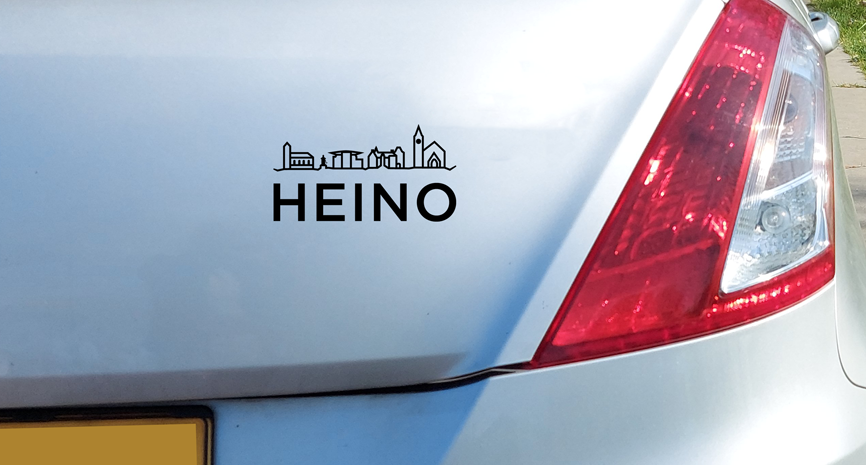 Autosticker - Heino - Stadstickers.nl