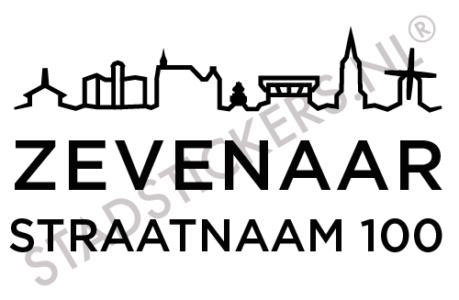 Containersticker - Zevenaar - Stadstickers.nl