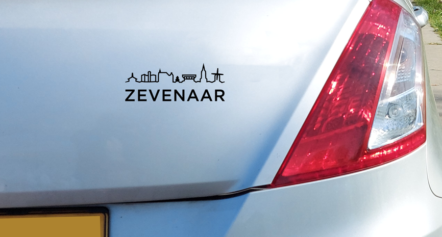 Autosticker - Zevenaar - Stadstickers.nl