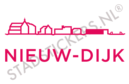 Autosticker - Nieuw-Dijk - Stadstickers.nl