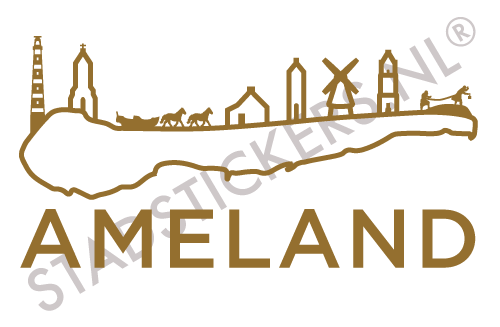 Autosticker - Ameland - Stadstickers.nl