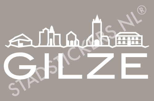 Muursticker - Gilze - Stadstickers.nl