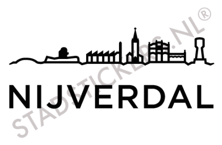 Autosticker - Nijverdal - Stadstickers.nl