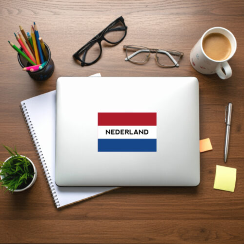 Sticker Nederland - Vlag - Stadstickers.nl