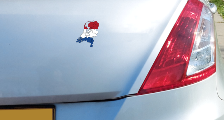 Sticker Nederland - Vorm - Stadstickers.nl